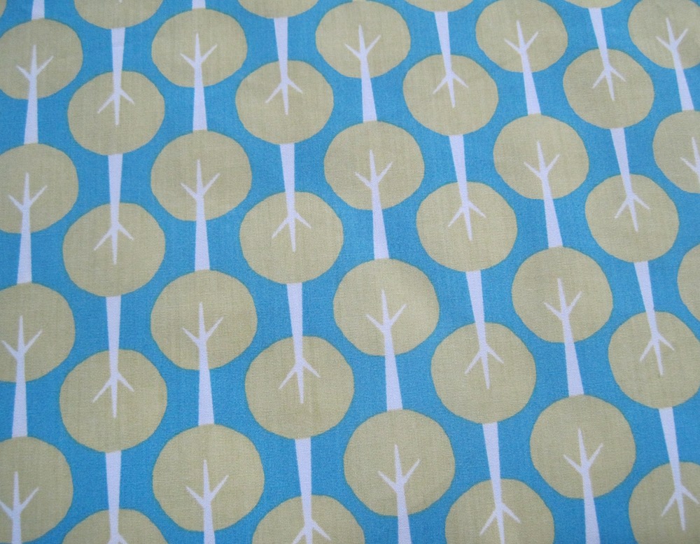 Organic Fabric Blue And Green Tree - "trees" Taali Collection By ...