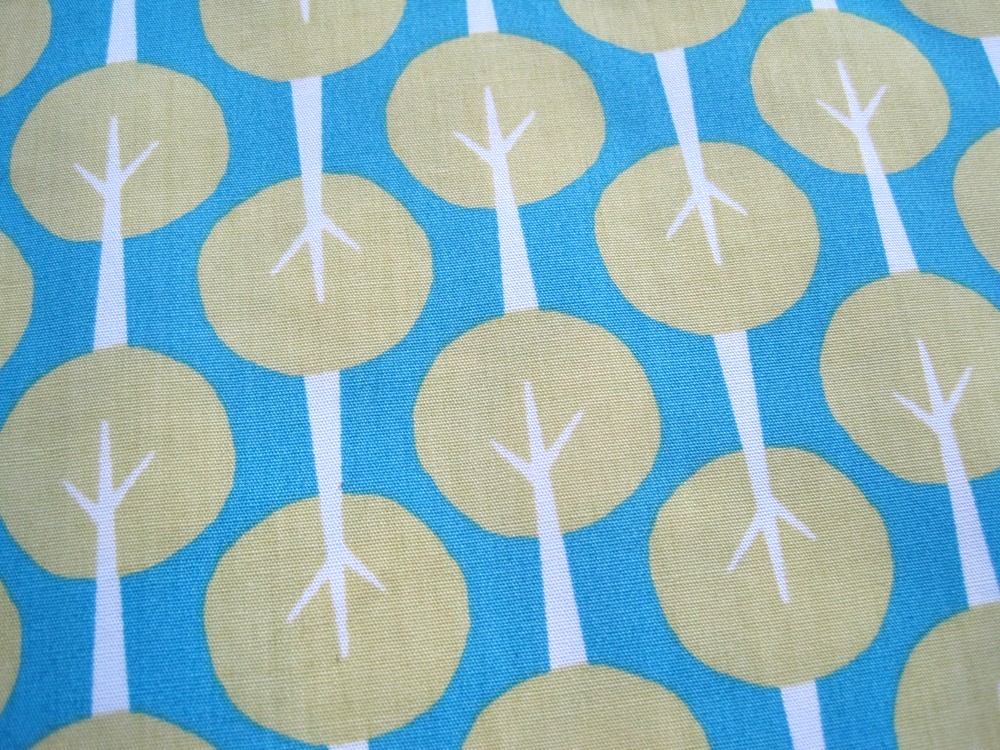 Organic Fabric Blue And Green Tree - "trees" Taali Collection By ...